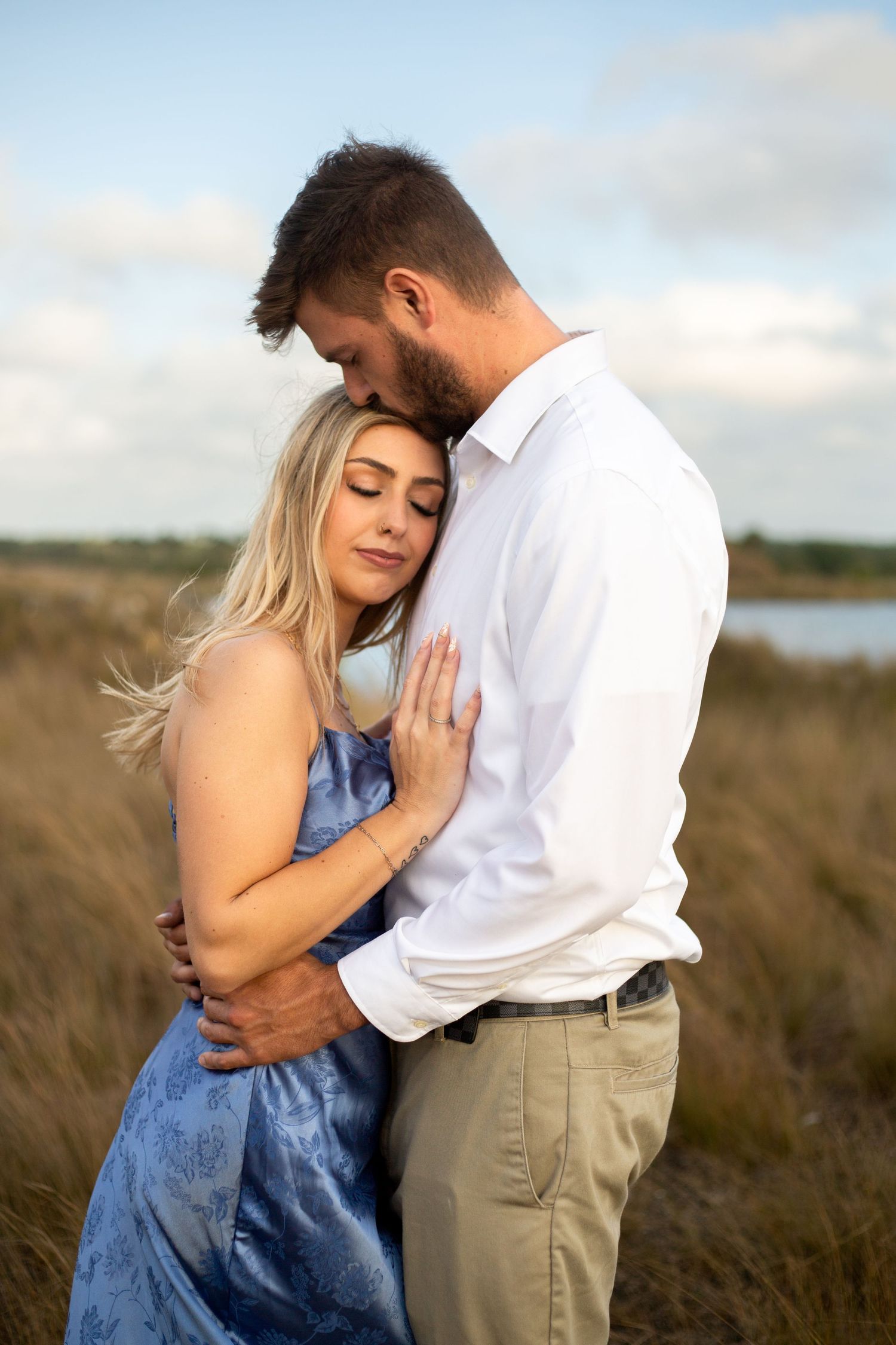 Florida Field Couple Portraits - Sabrina Pollard Photography