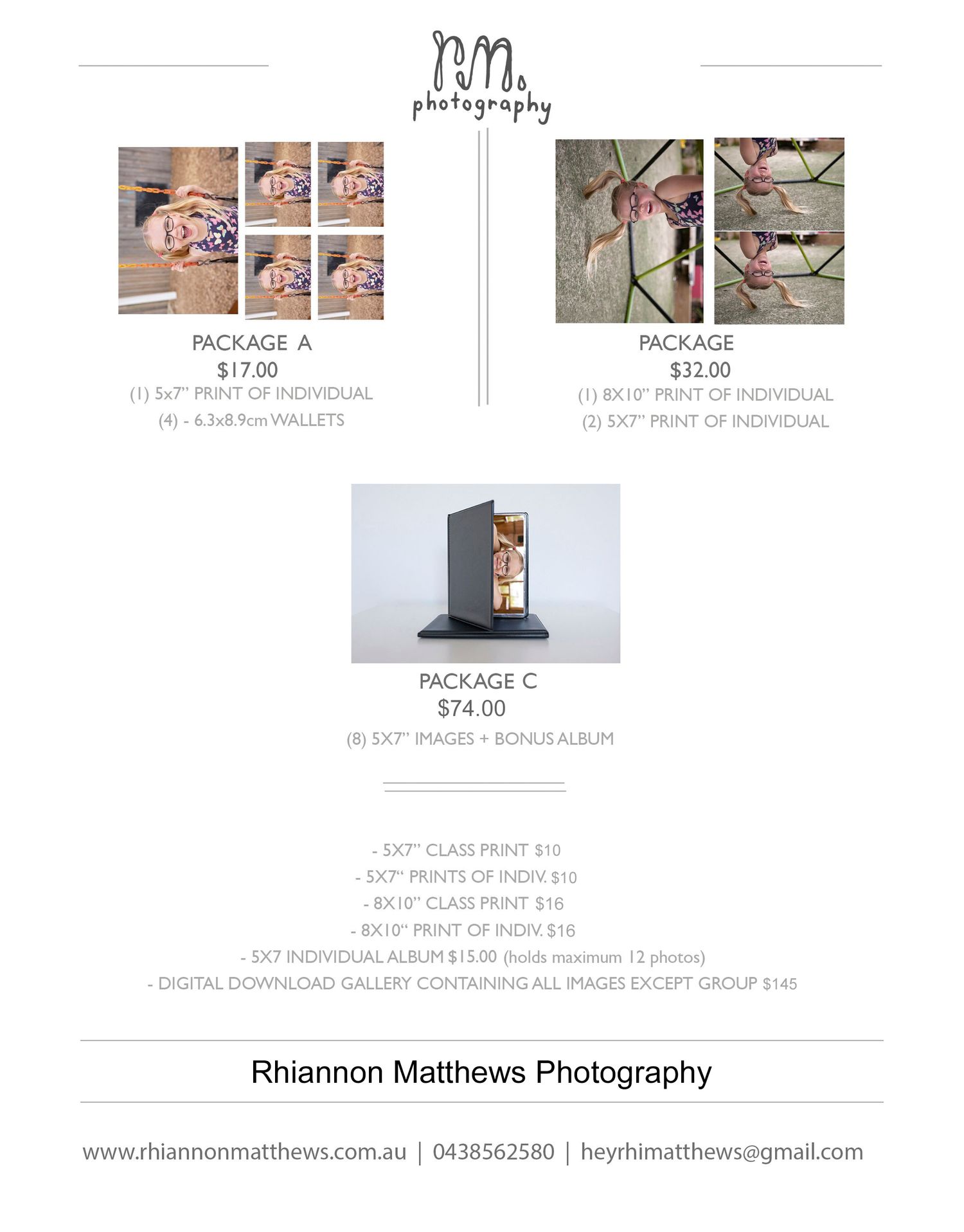 Kinder Registration - Rhiannon Matthews Photography