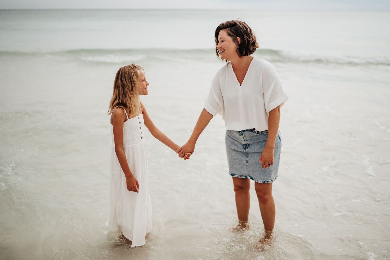 Family Swim Session In 30A, Florida - Sam Haines Photography