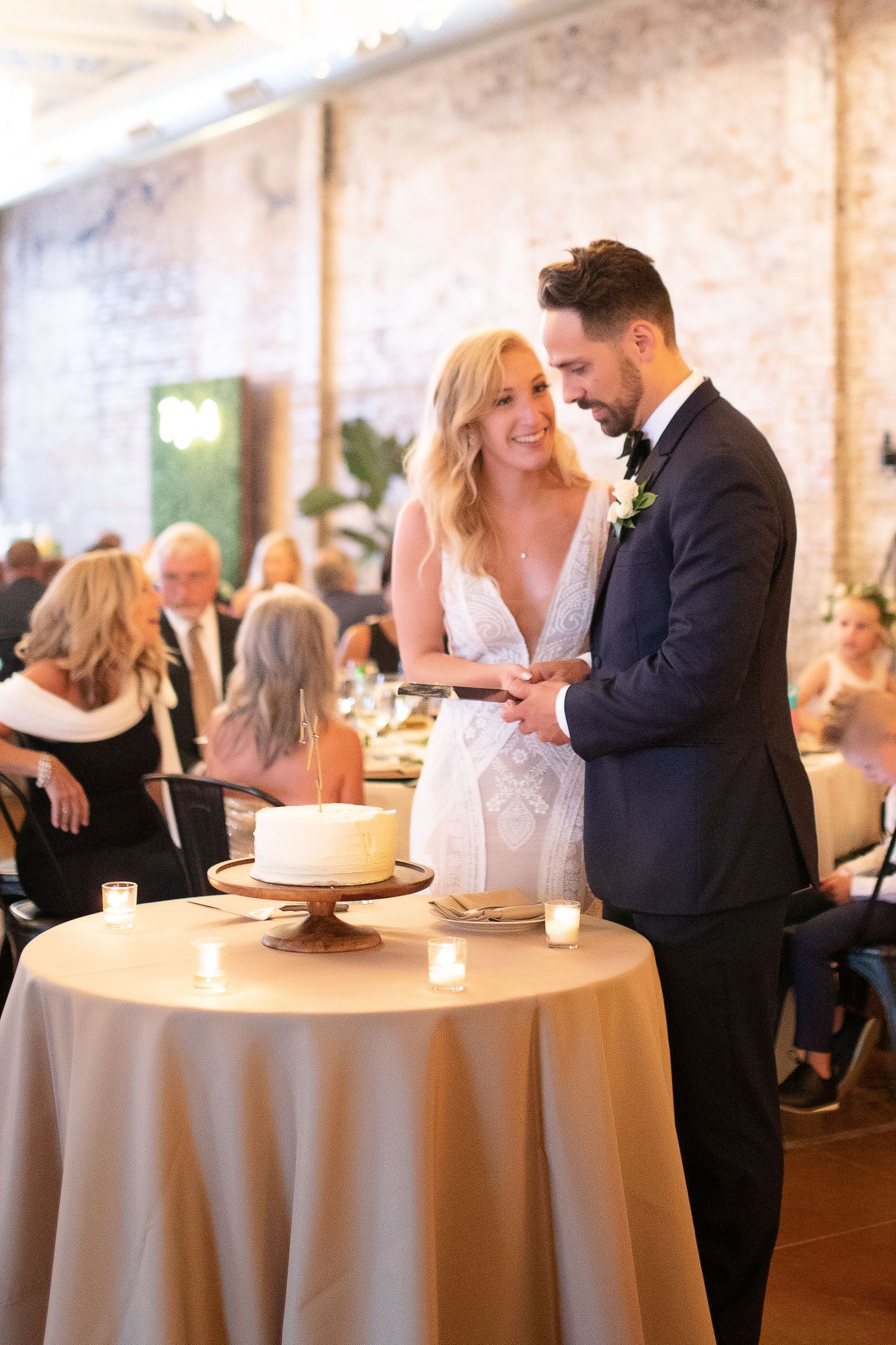 Wedding Reception - Cake Cutting - b. marie photography217