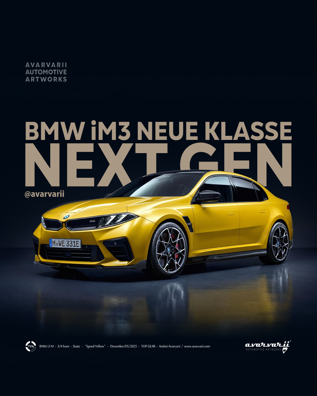BMW M3 Neue Klasse - Avarvarii Automotive Artworks
