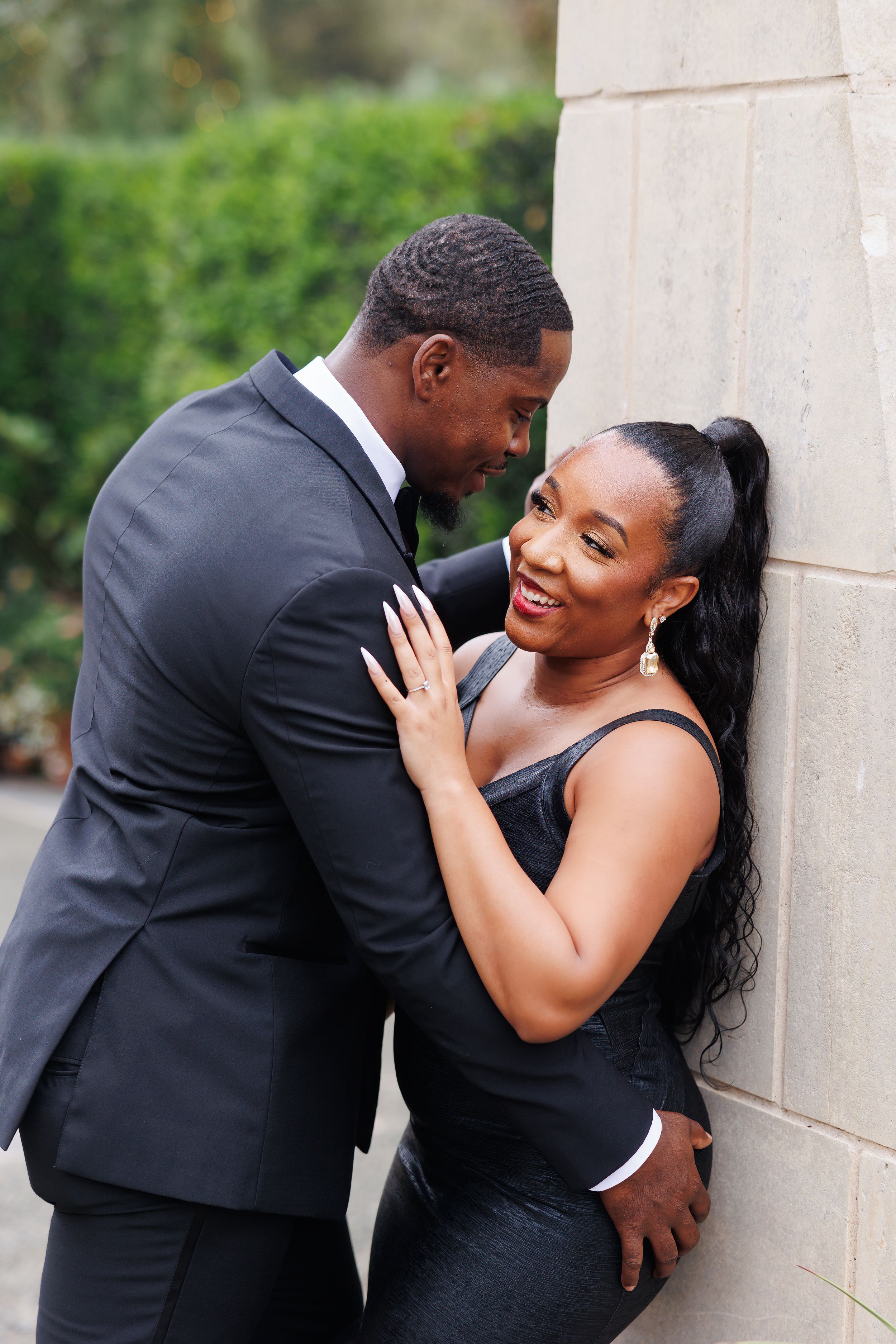 Laurin & Dimitri's Dallas Arboretum Engagement Photos | Elegant Outdoor ...