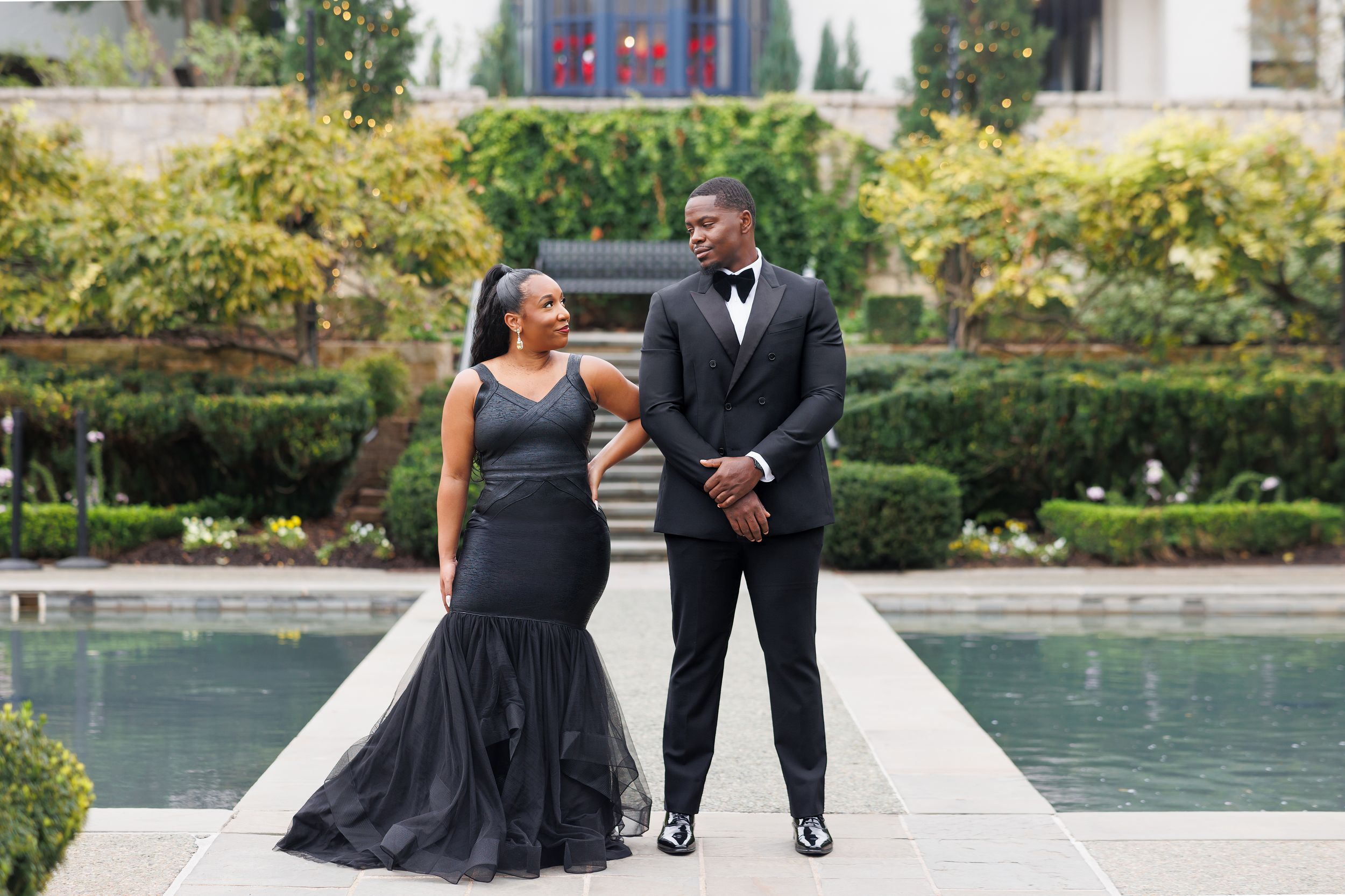 Laurin & Dimitri's Dallas Arboretum Engagement Photos | Elegant Outdoor ...