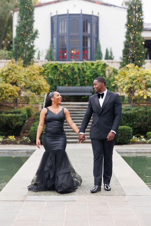 Laurin & Dimitri's Dallas Arboretum Engagement Photos | Elegant Outdoor ...