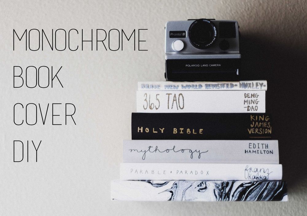 DIY: Book Covers to Match Your Monochrome Interior - East Coast ...
