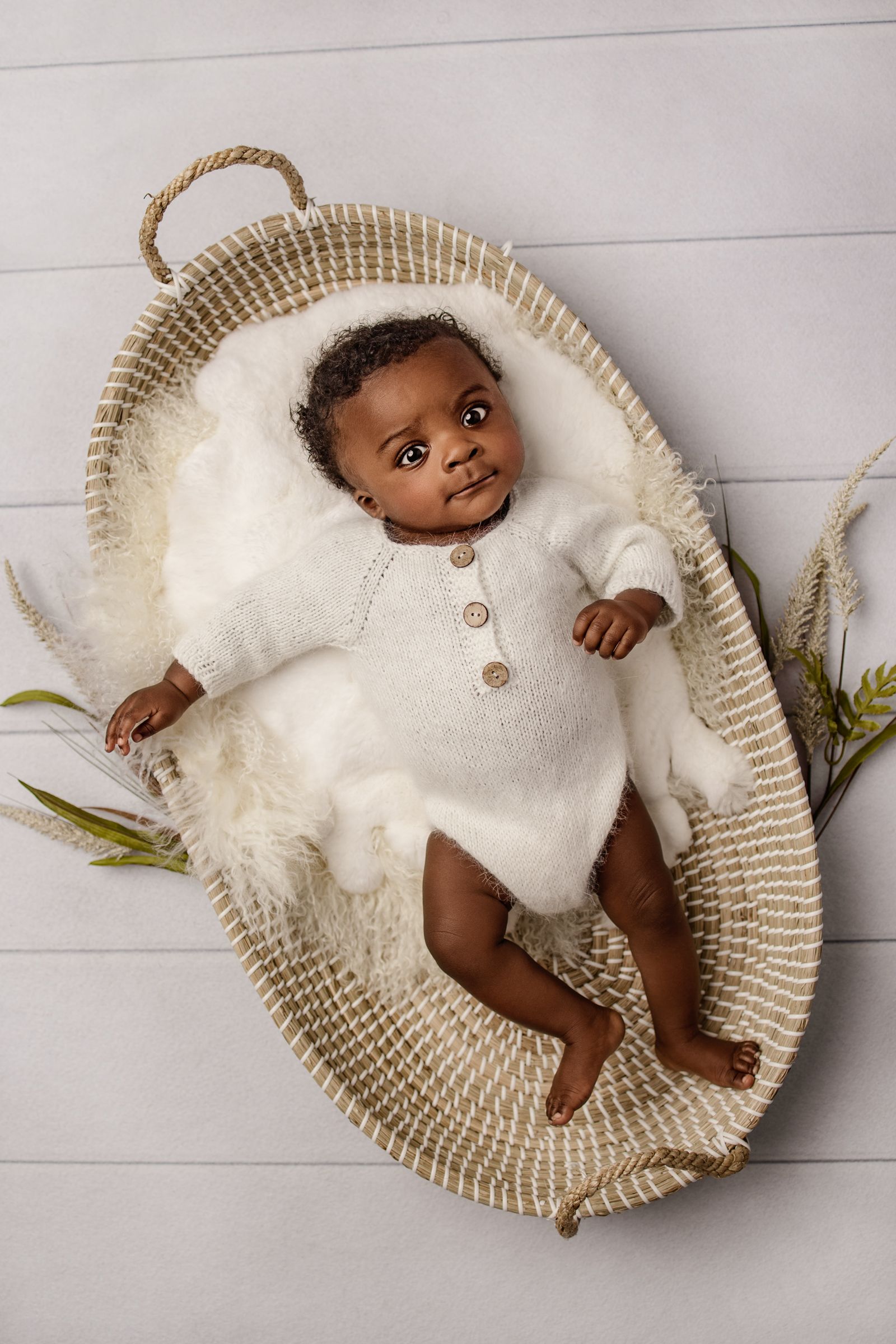 Egypt and Carter's 4 Month Miami Baby Portraits - Precious Steps ...