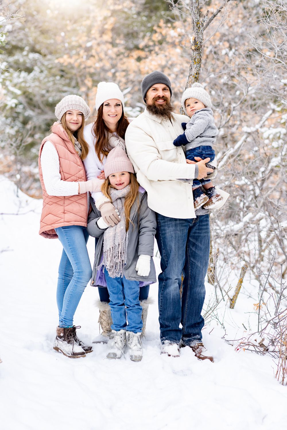 Family Snow Session by the Mountains / Colorado Springs Family ...