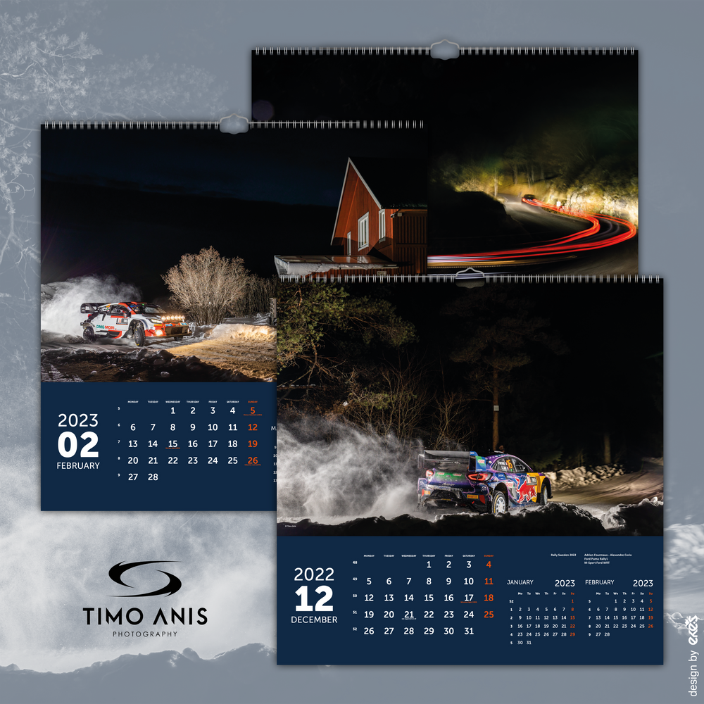 WRC wall calendar for 2023 - WRC World Rally Championship, commercial ...