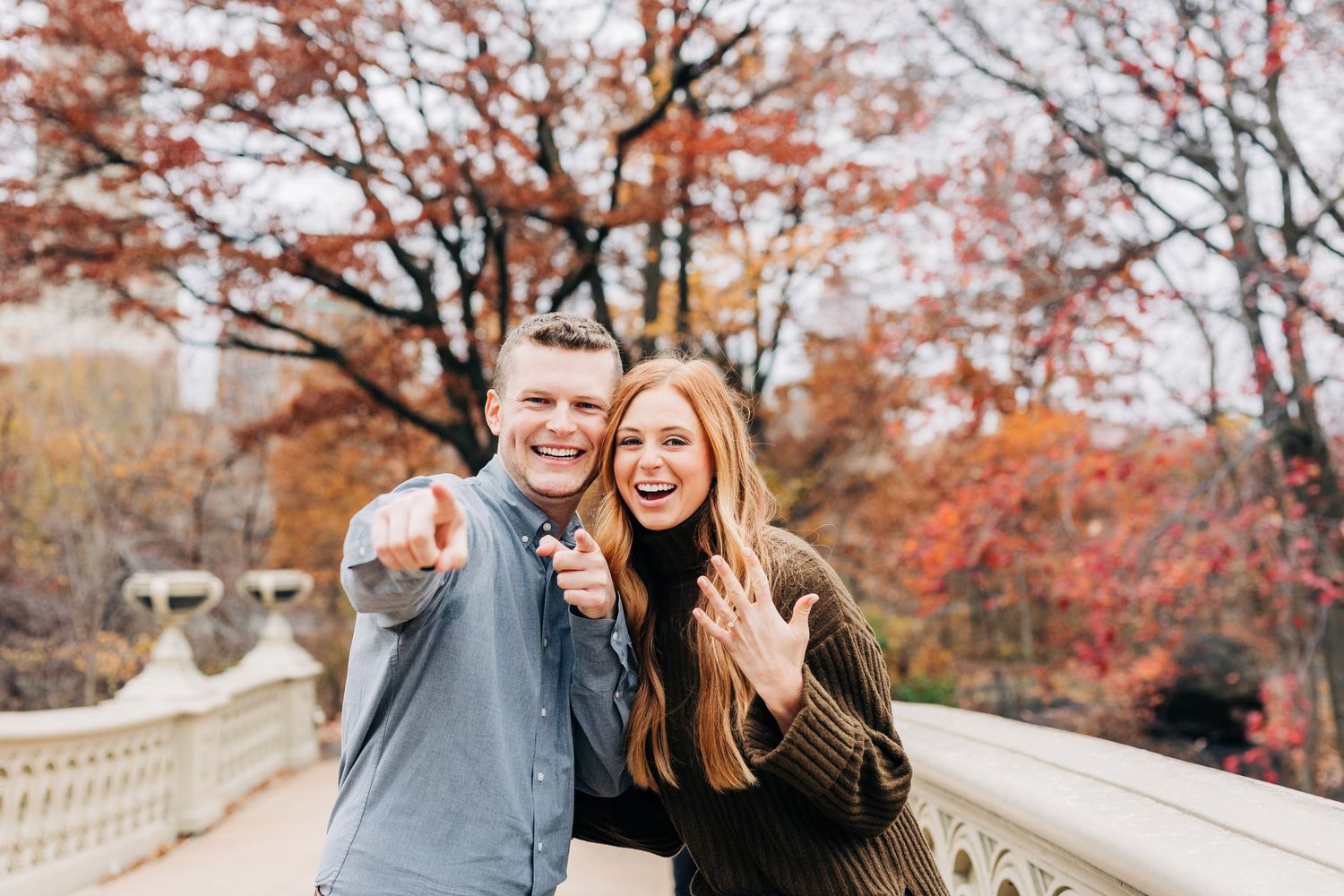 Sarah & Grayson | Proposal at Central Park in NYC - Melanie Fan Photo