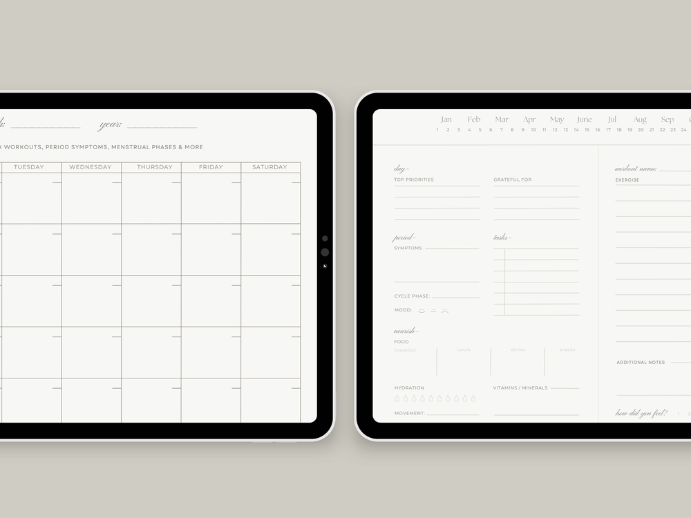 Cycle Syncing Journal - Her Natural Cadence