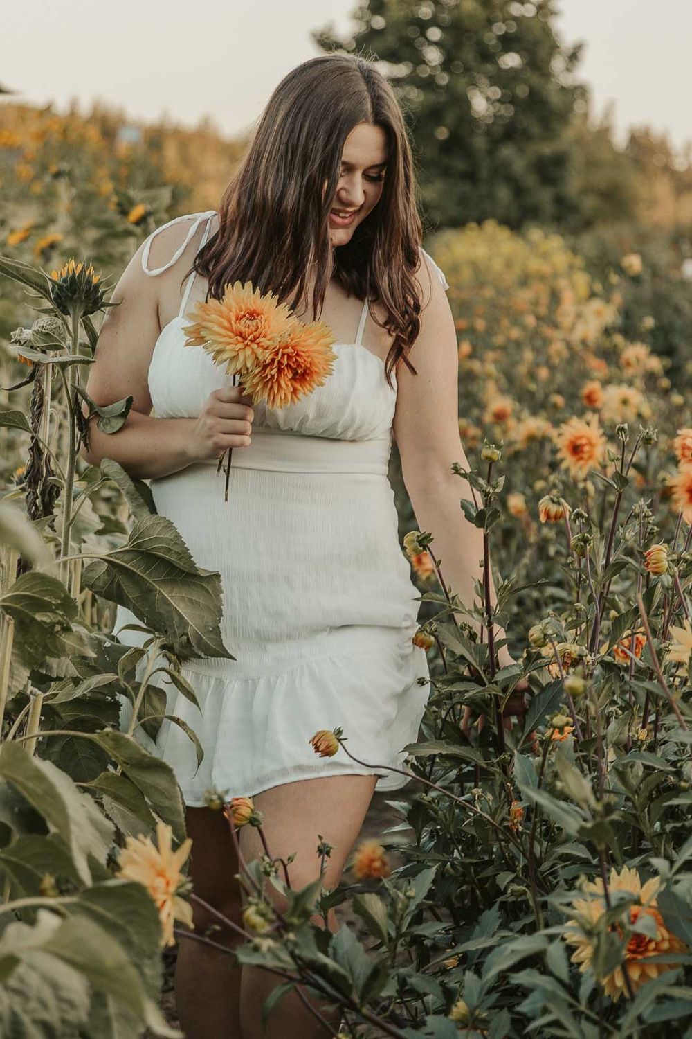 Haleigh's Senior Portraits in a Dahlia Flower Field | Spokane Senior ...
