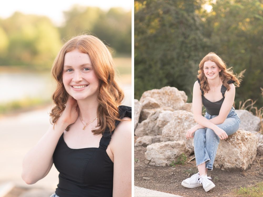 Fall 2023 Senior Girl Session in Light Grassy Field - Emma - Kristi ...