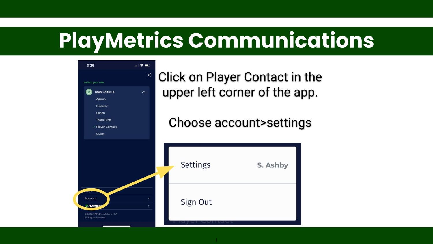 Playmetrics Registration - Utah Celtic FC