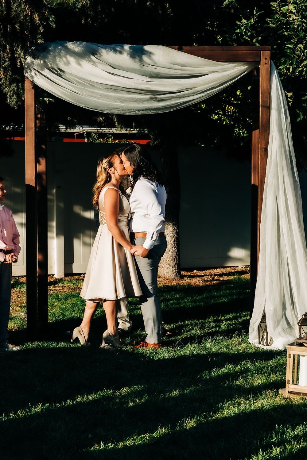 Backyard Wedding | Jenn + Kelia - Utah Wedding Photographer- Sarah ...