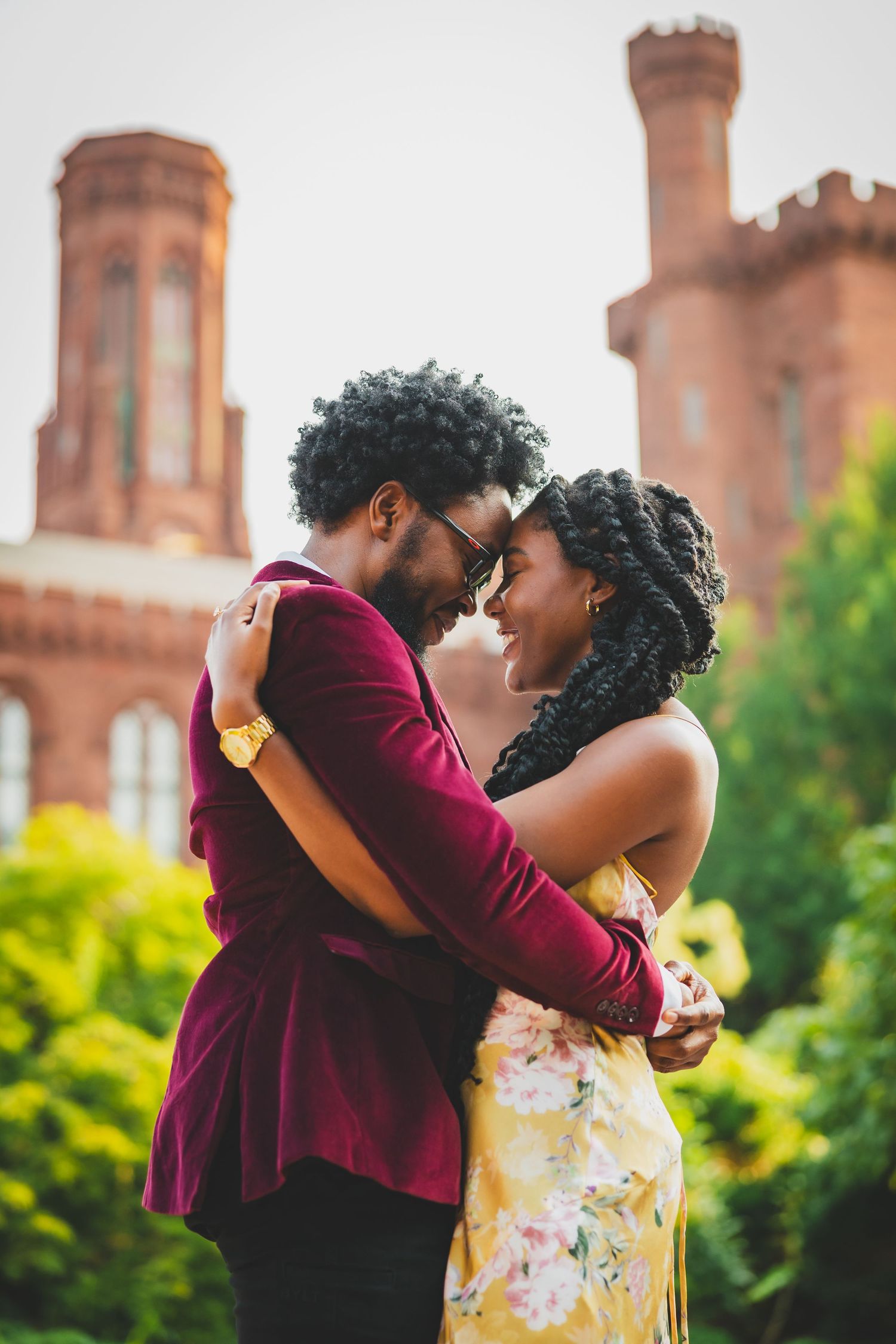 A Surprise Proposal at Enid A. Haupt Garden
