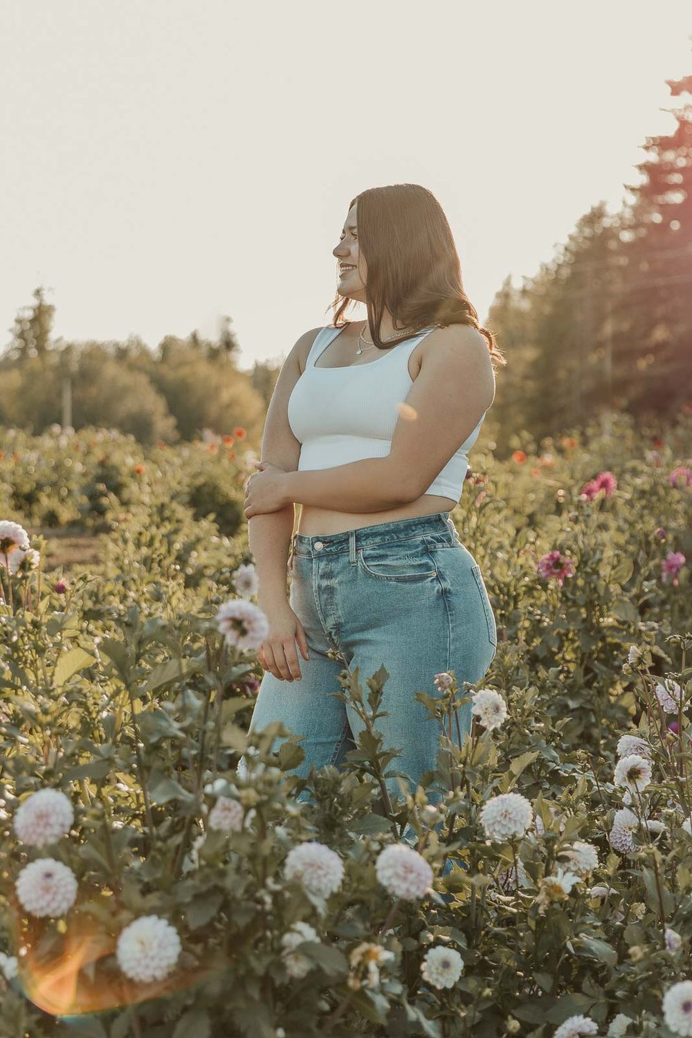 Haleigh's Senior Portraits in a Dahlia Flower Field | Spokane Senior ...