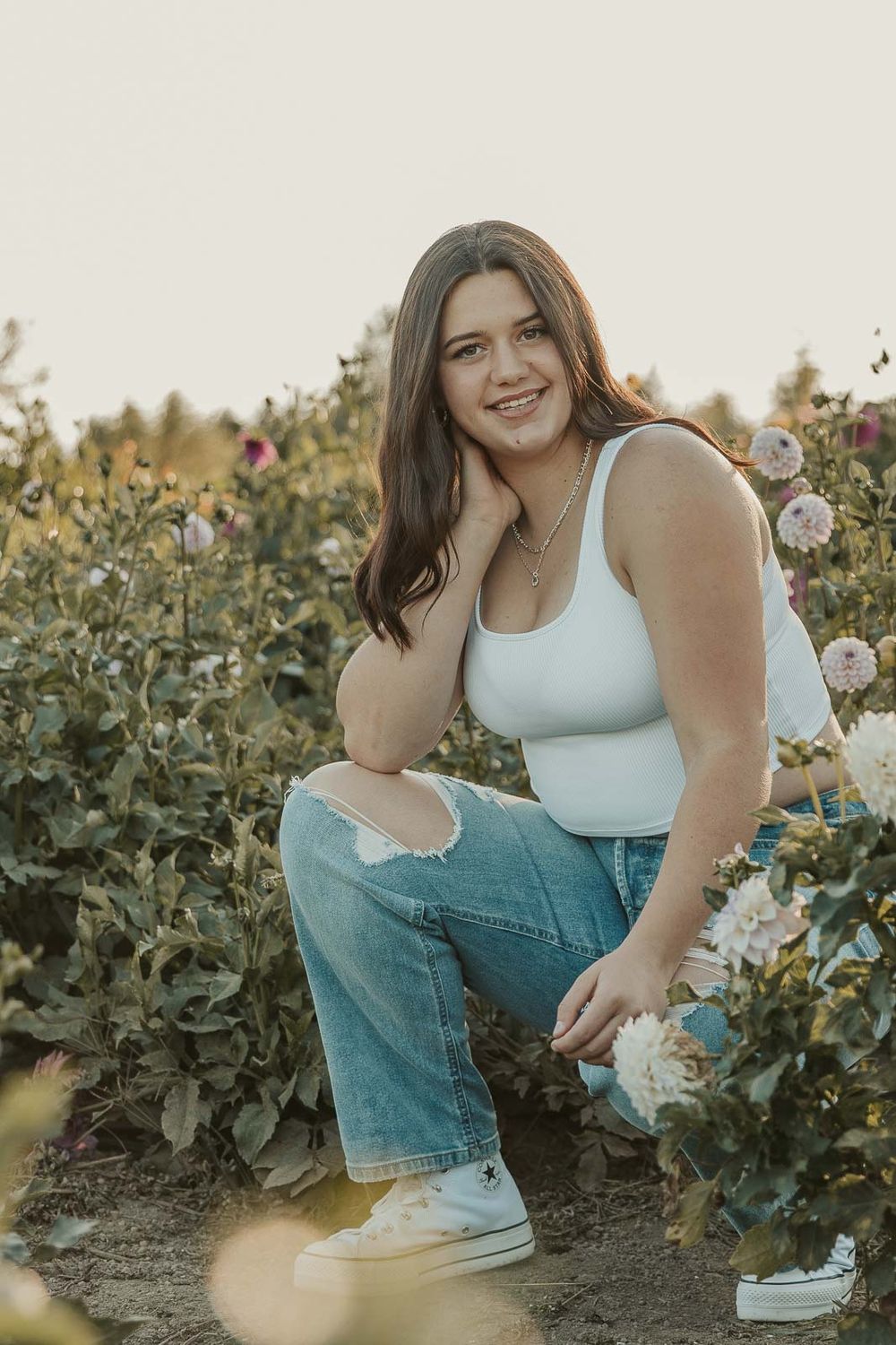 Haleigh's Senior Portraits in a Dahlia Flower Field | Spokane Senior ...