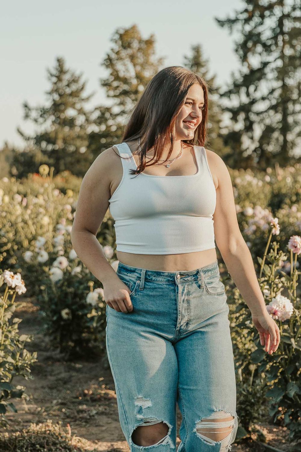 Haleigh's Senior Portraits in a Dahlia Flower Field | Spokane Senior ...