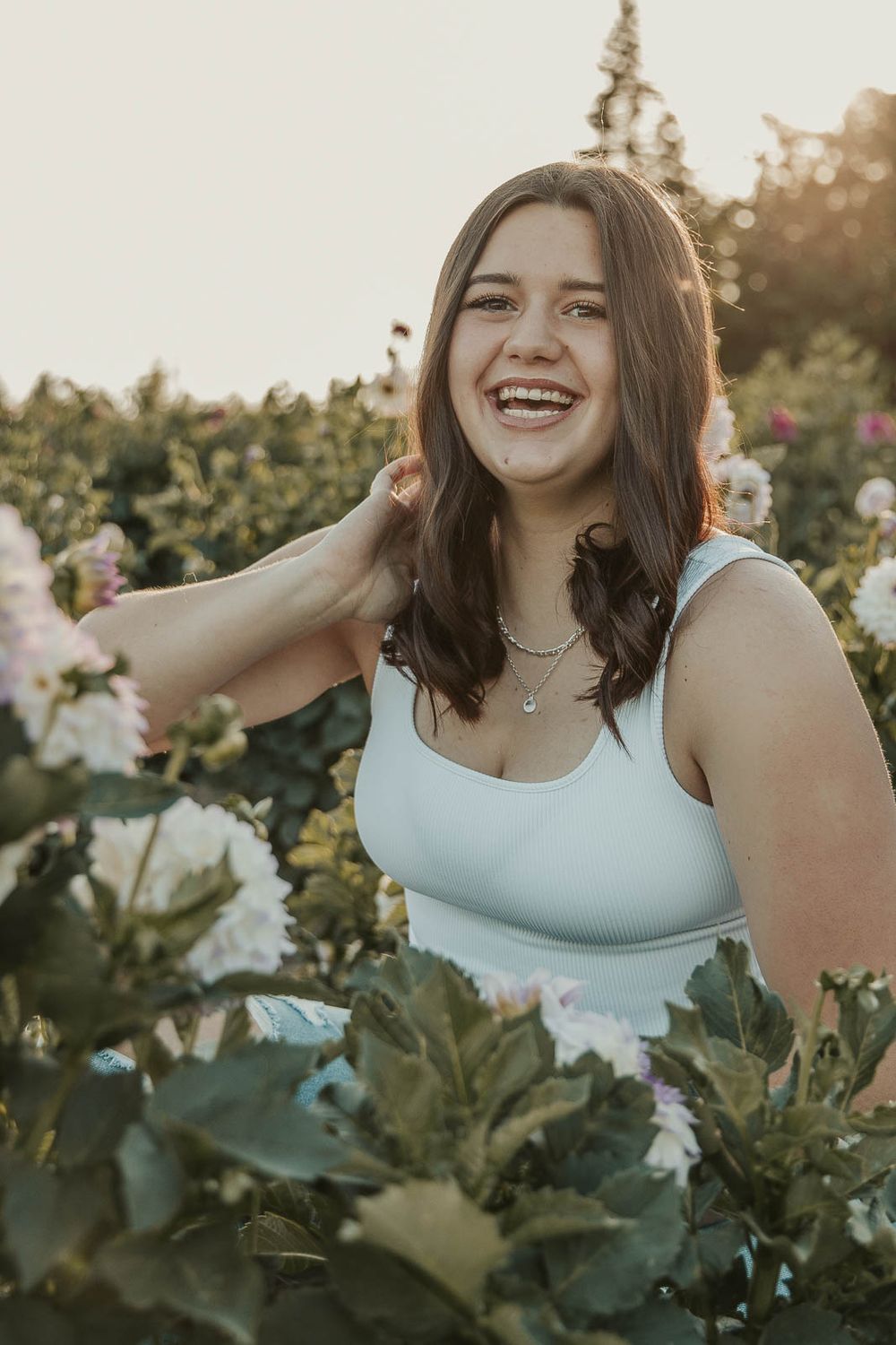 Haleigh's Senior Portraits in a Dahlia Flower Field | Spokane Senior ...