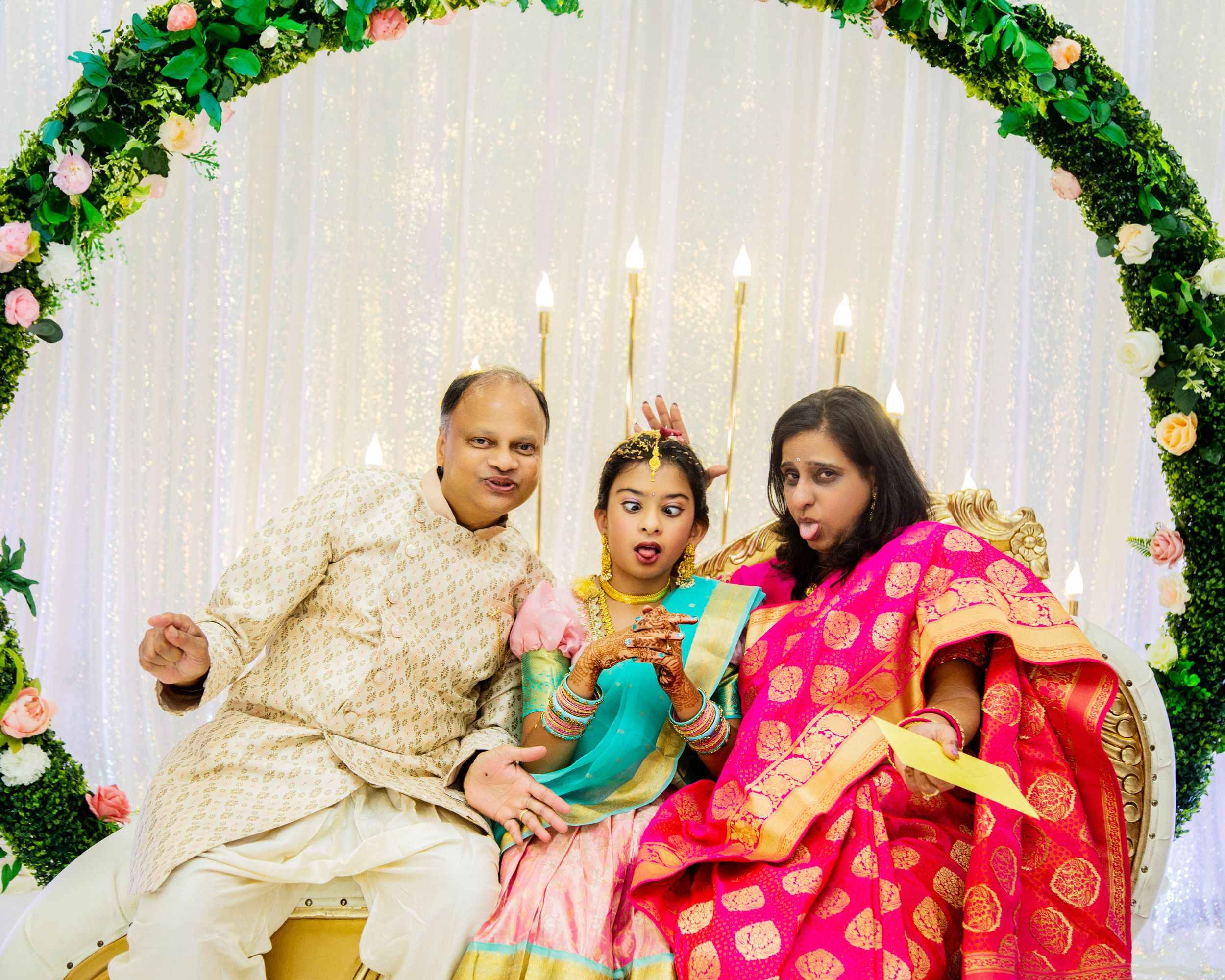 Half Saree Ceremony - Houston Indian Wedding Photographer and video ...