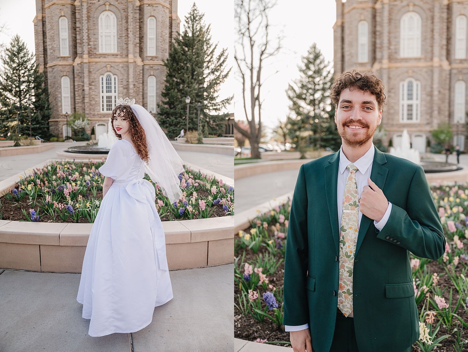 Spring Logan Utah Temple | Megan and Ammon Bridals - Logan Utah Wedding ...