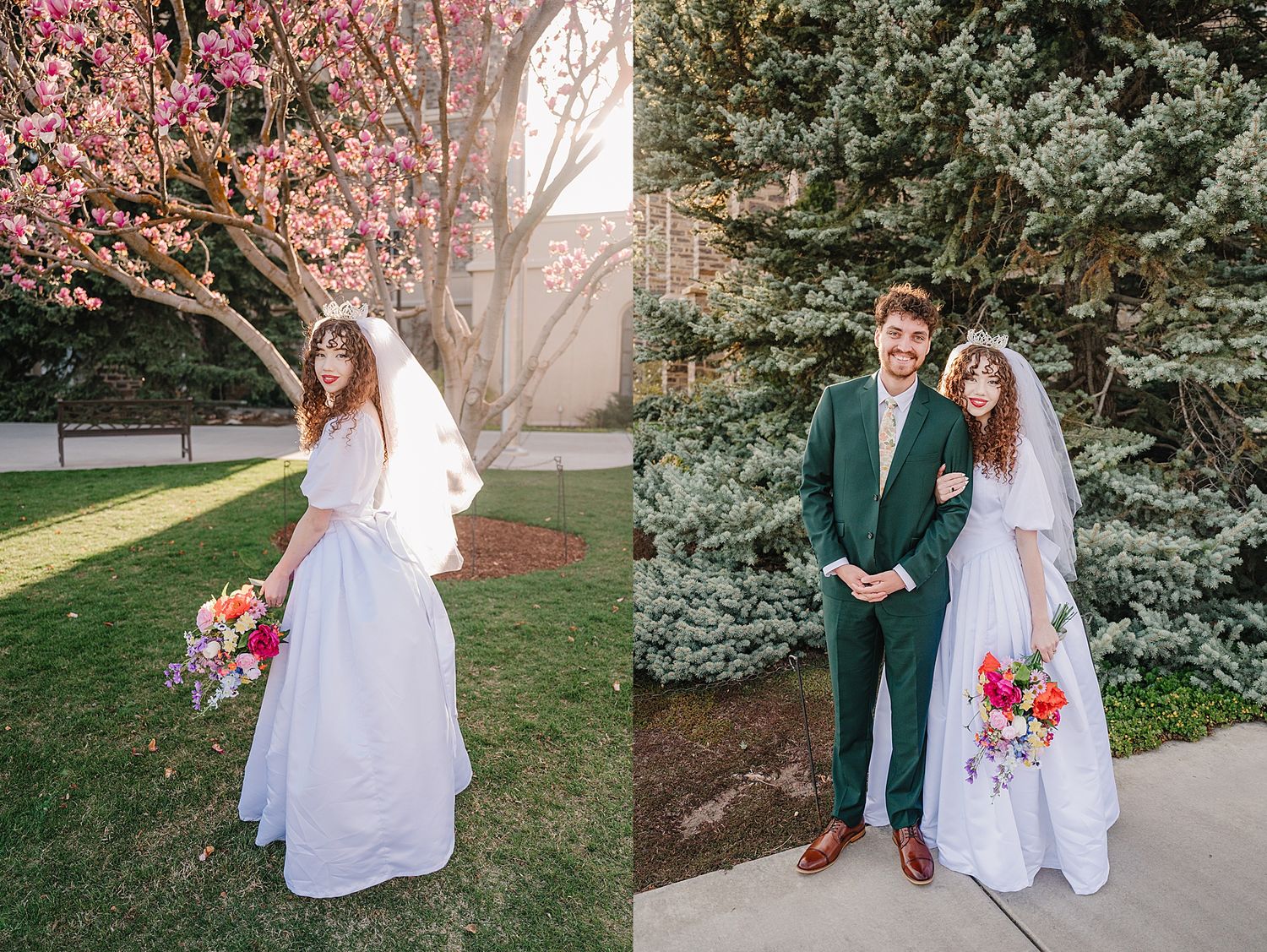 Spring Logan Utah Temple | Megan and Ammon Bridals - Logan Utah Wedding ...
