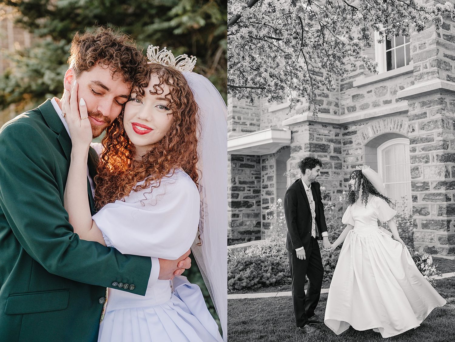 Spring Logan Utah Temple | Megan and Ammon Bridals - Logan Utah Wedding ...