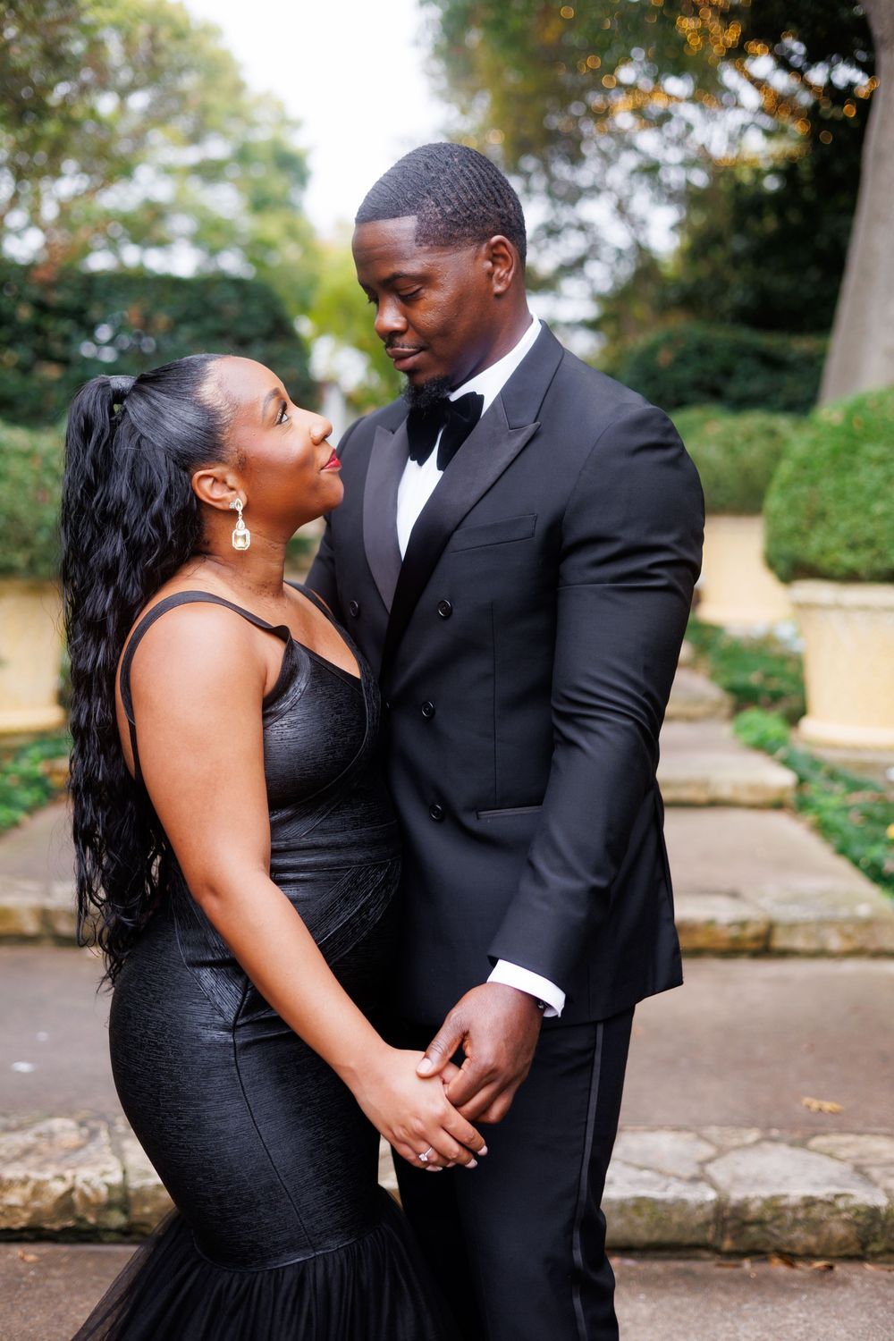 Laurin & Dimitri's Dallas Arboretum Engagement Photos | Elegant Outdoor ...