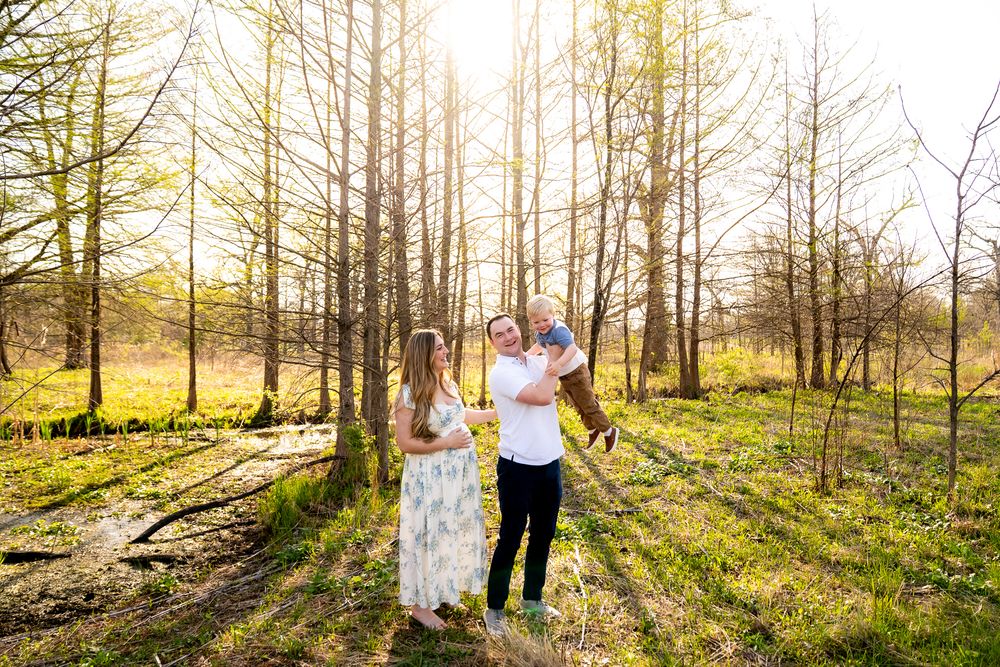 Light Family Maternity Session | Forest Park - Gretchen Day Photography