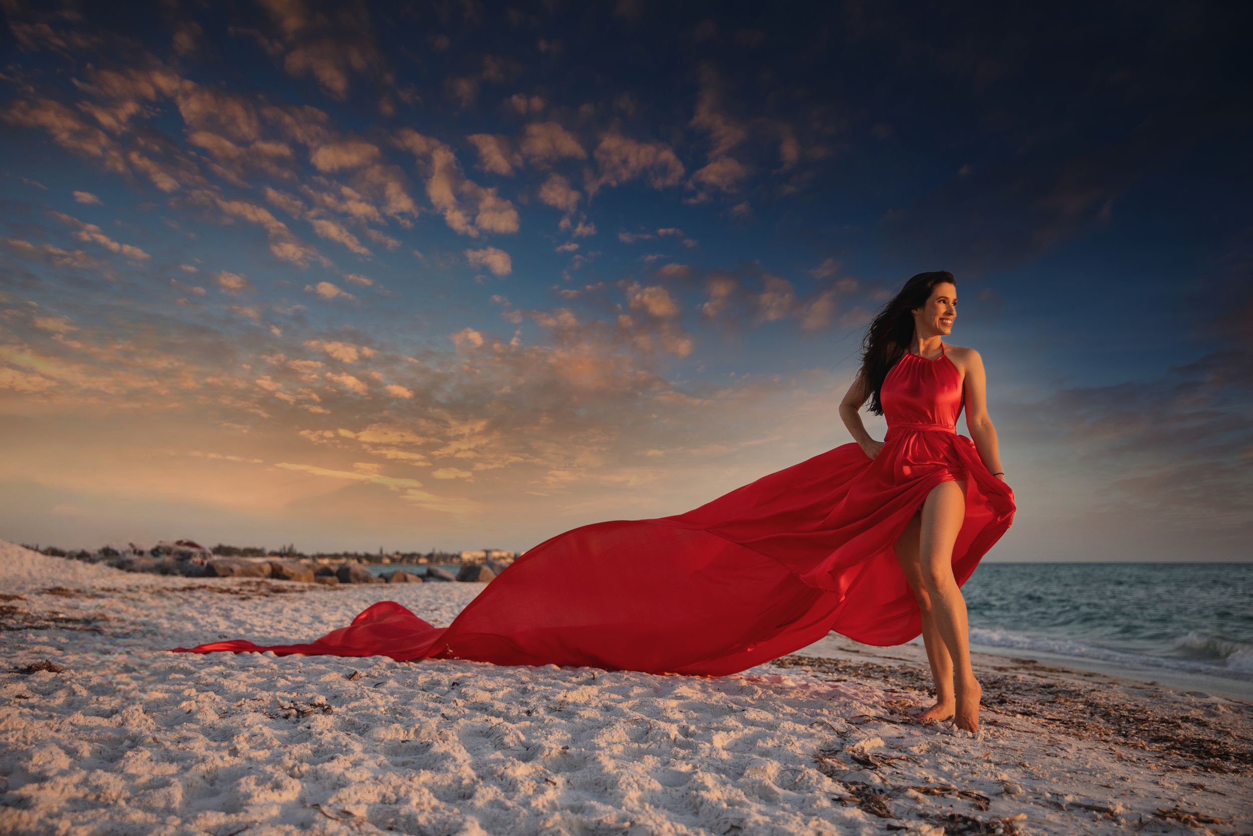 The Red Flying Dress - My Flying Dress Photo | Flying Dress Photography