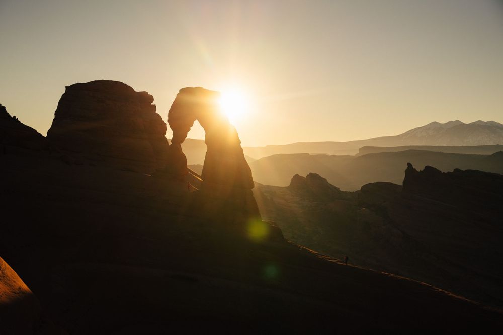 Nut-to-Butt at Mesa Arch - Stephen Catalano
