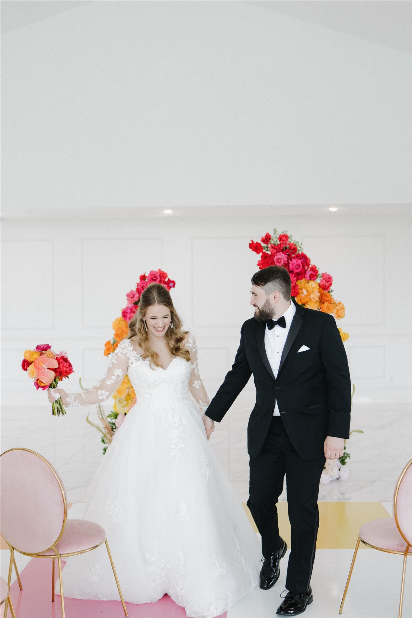 Vibrant Florals at The Homestead Wedding Venue