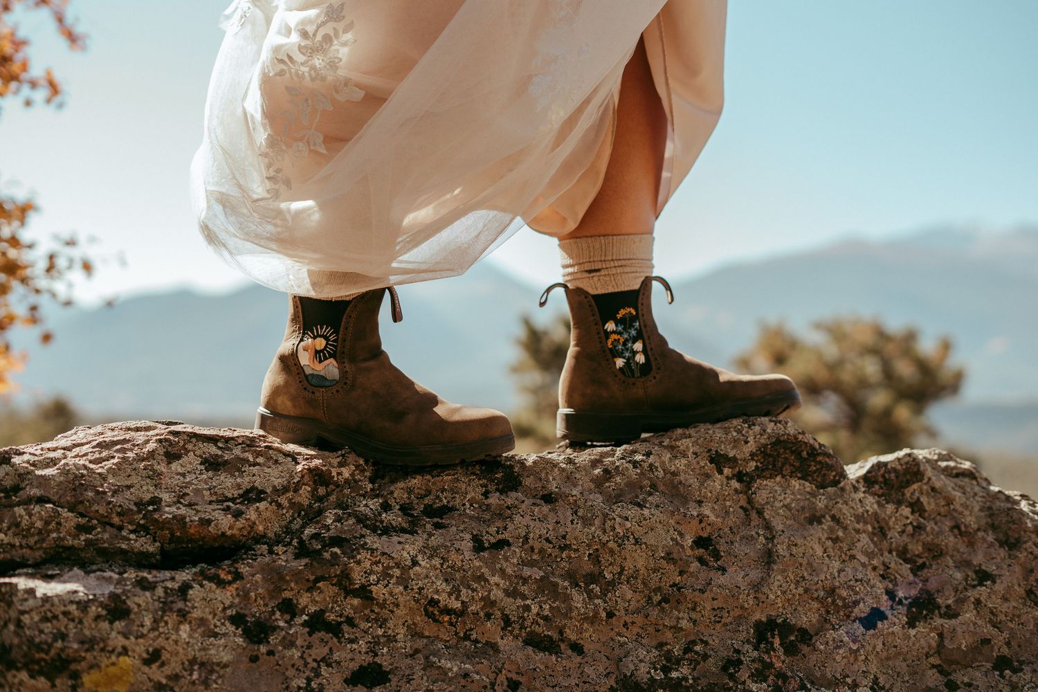 Adventure Elopement Footwear for Brides - Jackson Hole Wedding Photographer