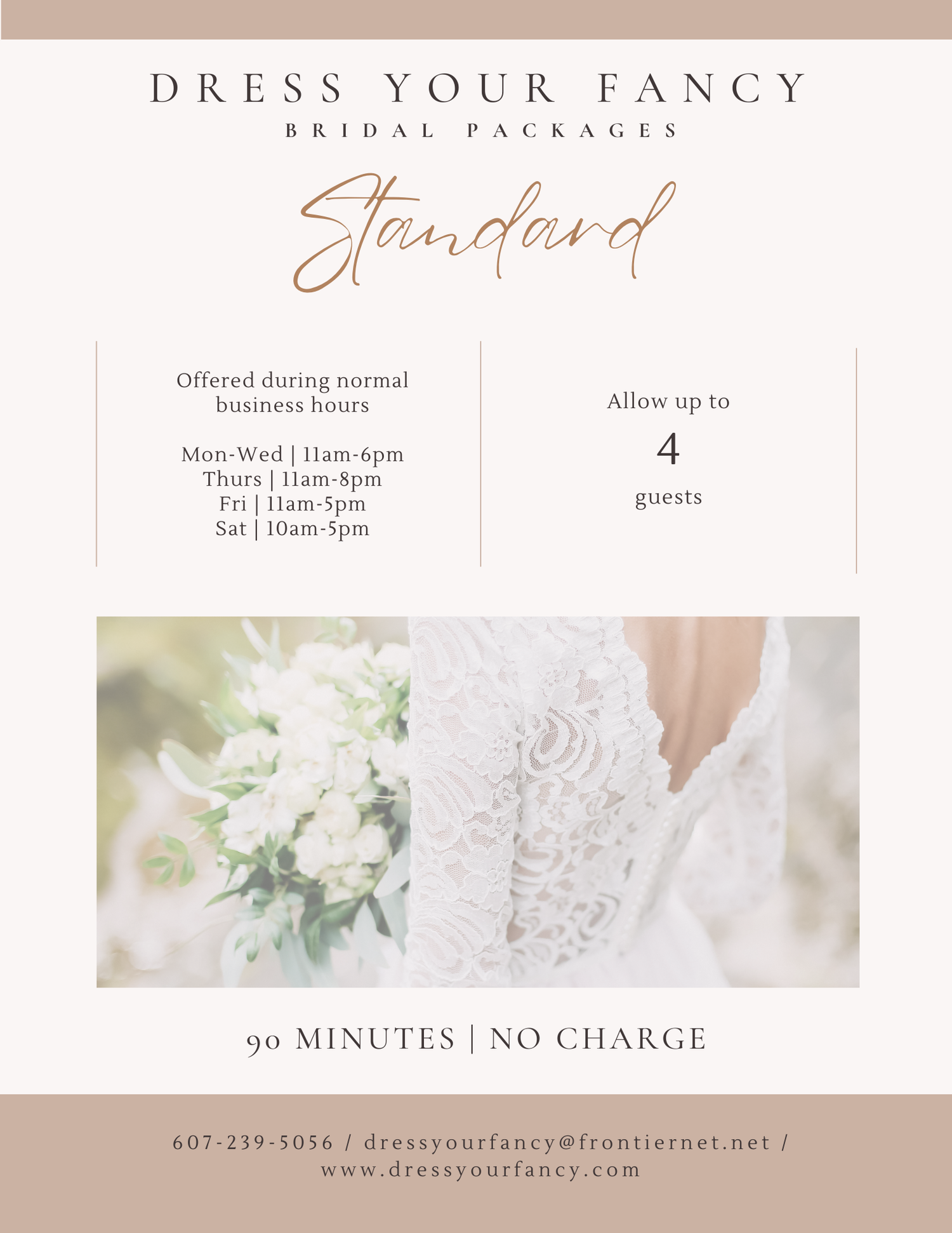 Packages - Dress Your Fancy Bridal Boutique