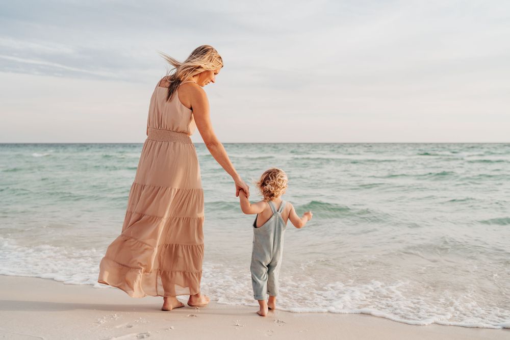 Tricia + Ben | Mom + Son Mini Session At Dune Allen Beach in 30A ...
