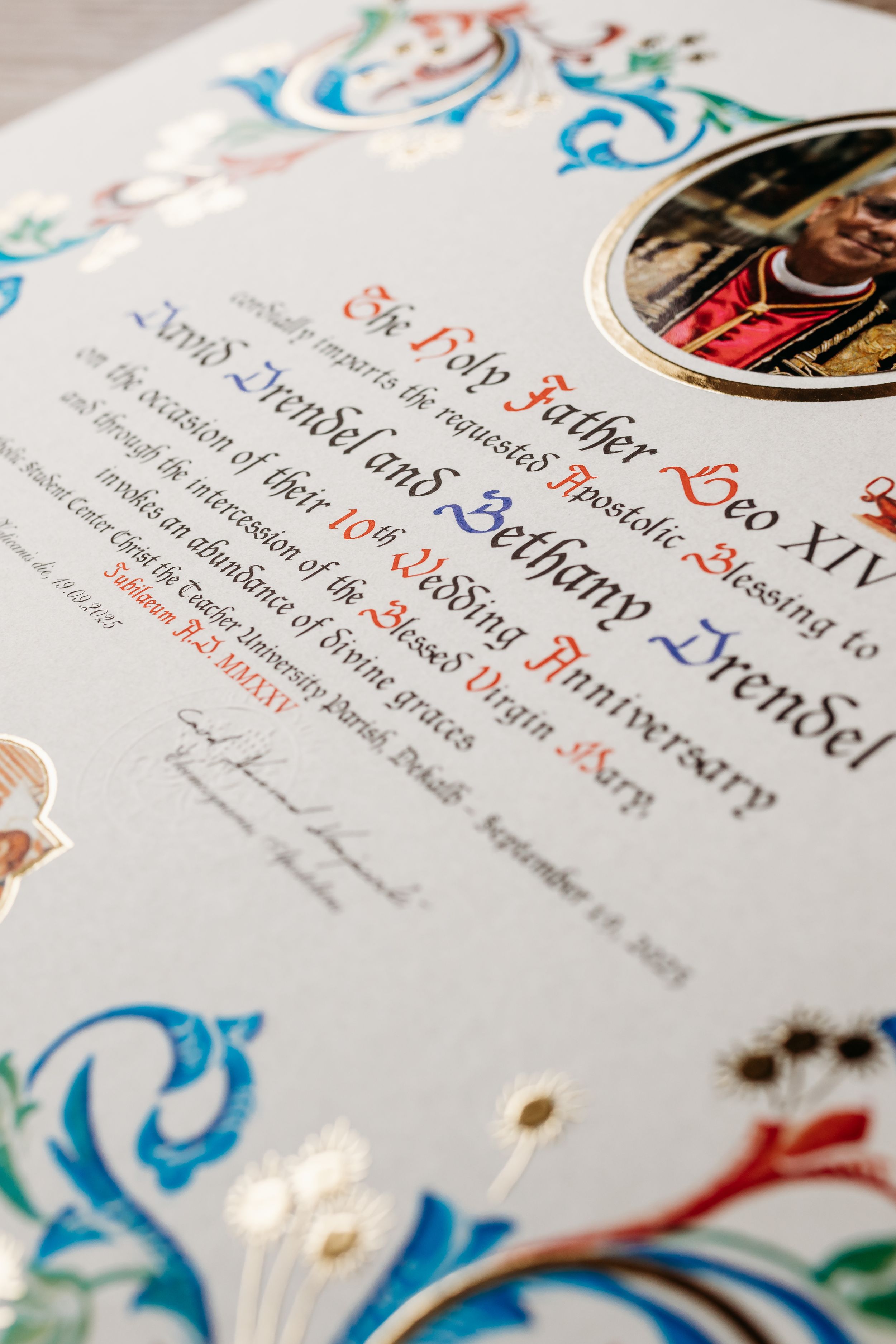 How to Order a Papal Parchment Blessing: The Best Wedding Gift to Give ...