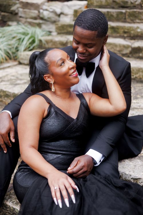 Laurin & Dimitri's Dallas Arboretum Engagement Photos | Elegant Outdoor ...