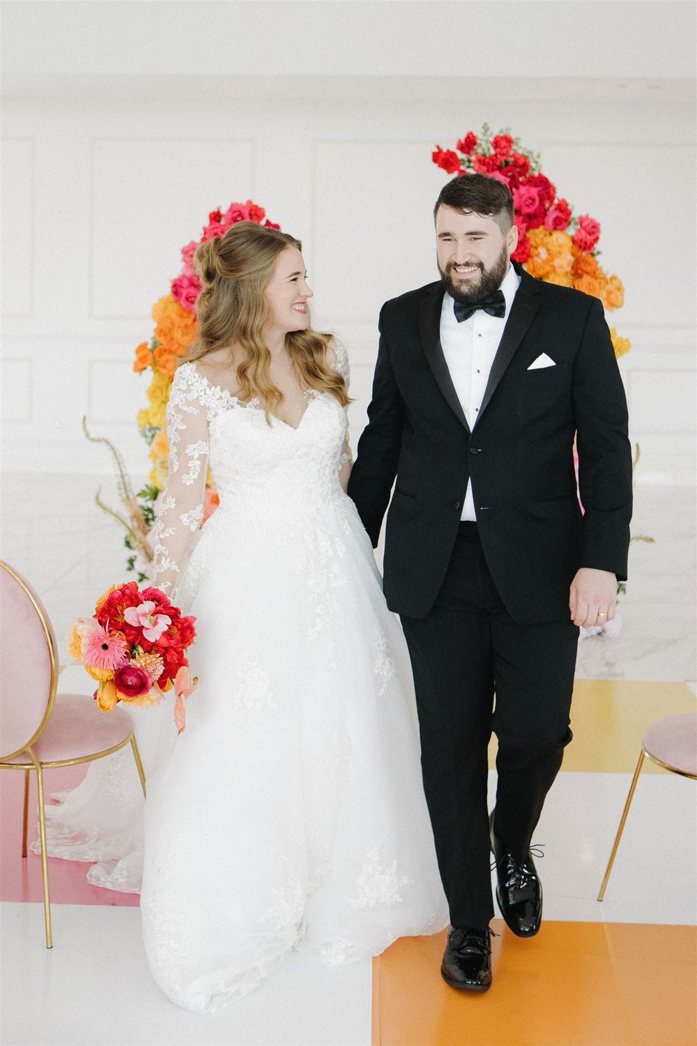 Vibrant Florals at The Homestead Wedding Venue