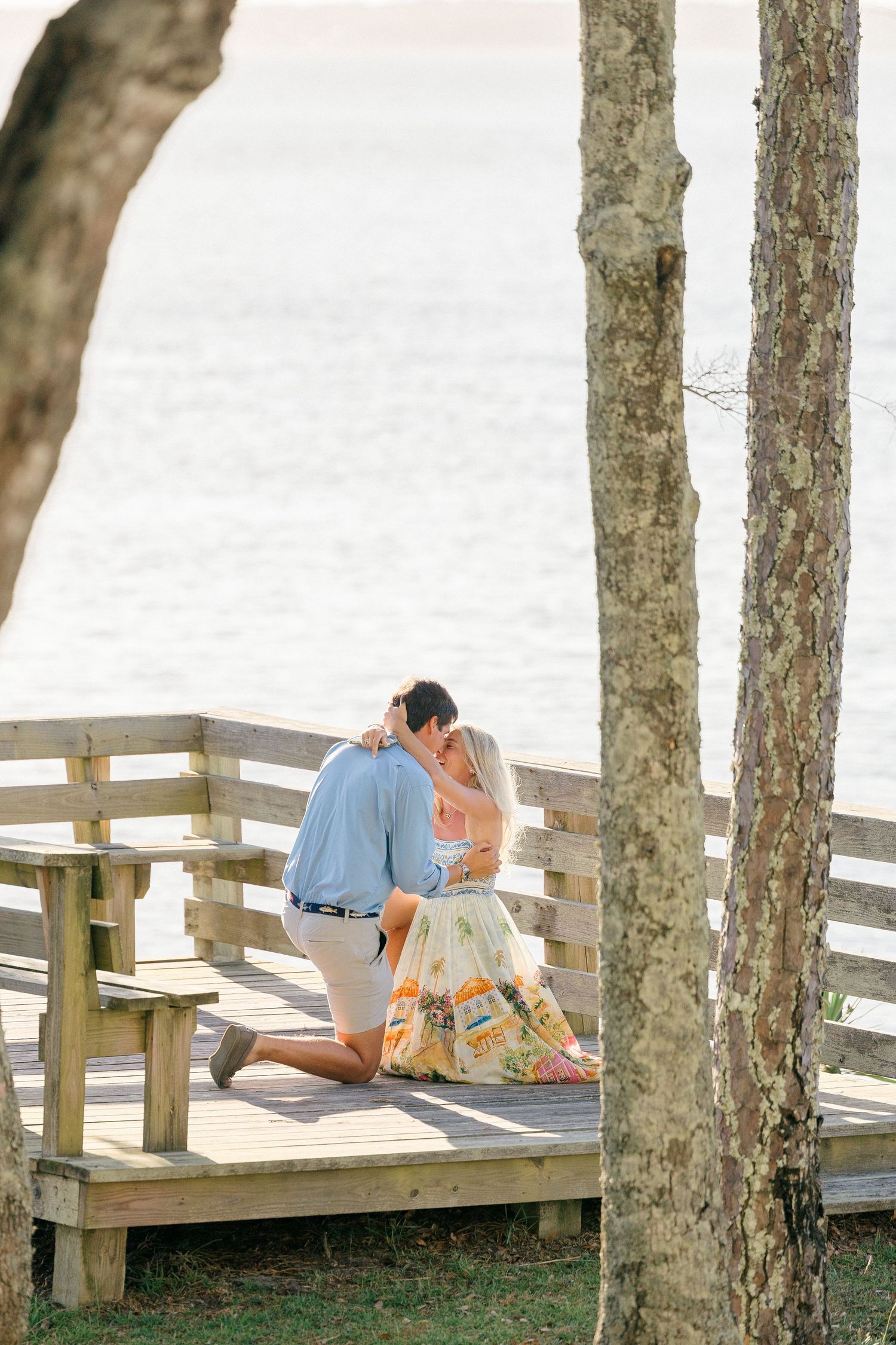 Jax proposes to Mary Kate in Pine Knoll Shores - Cynthia Rose Photography