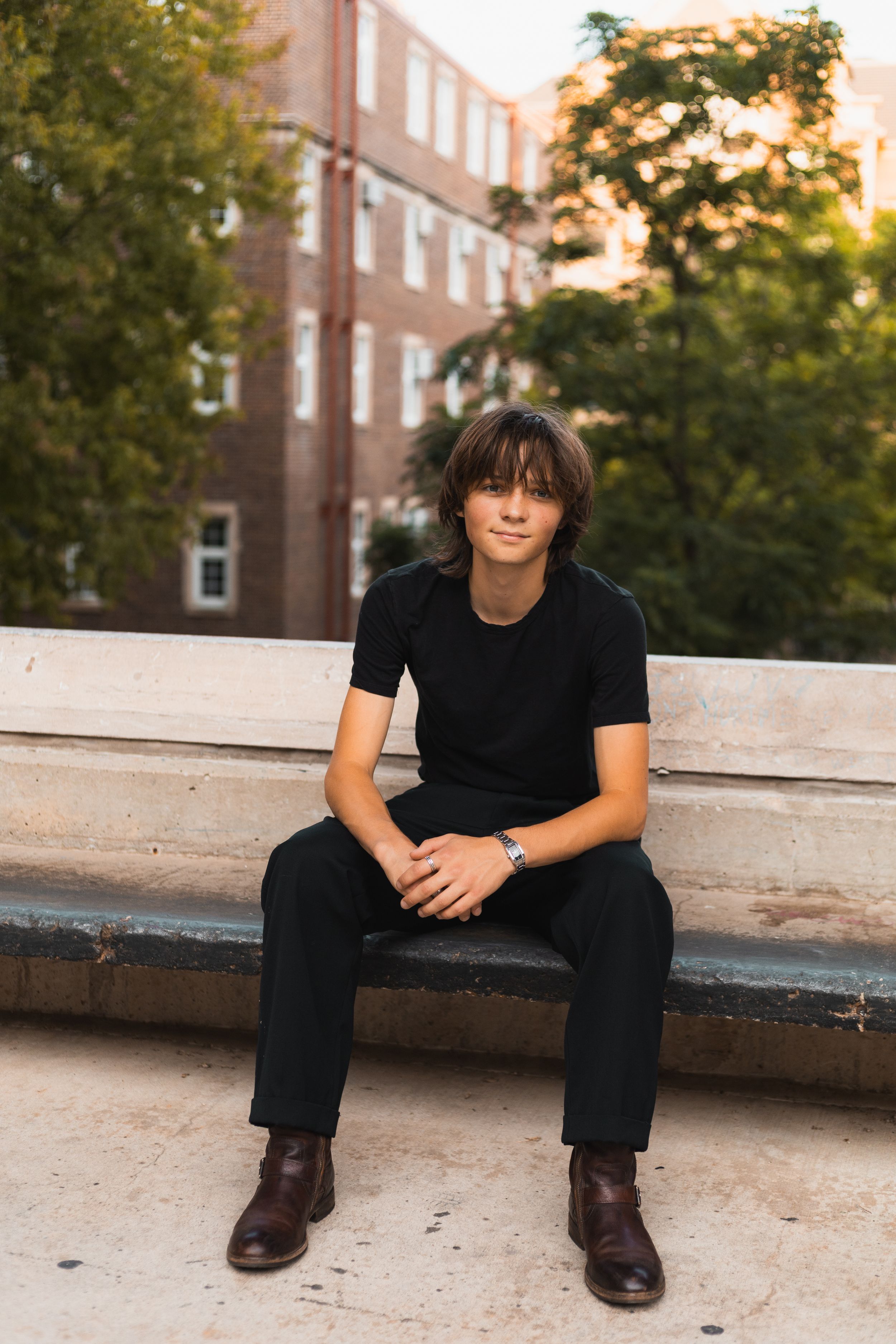High School Senior Plays the Saxophone During His Session - Little ...