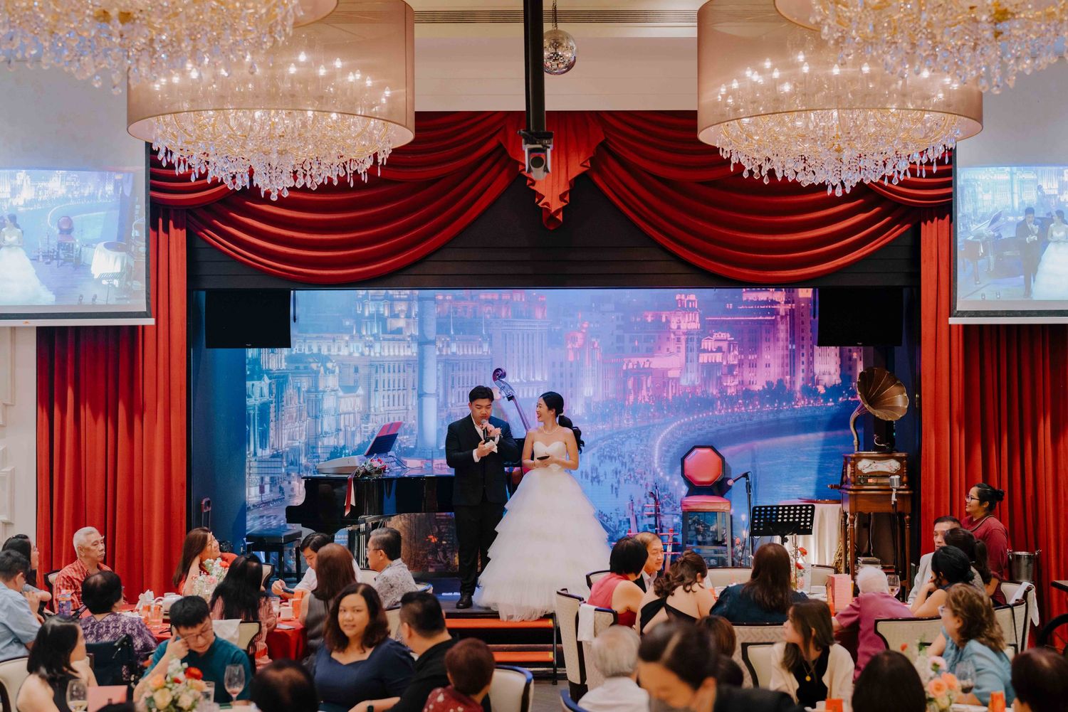 The Day Elaine and Joel Celebrated their Wedding at the Grand Shanghai ...