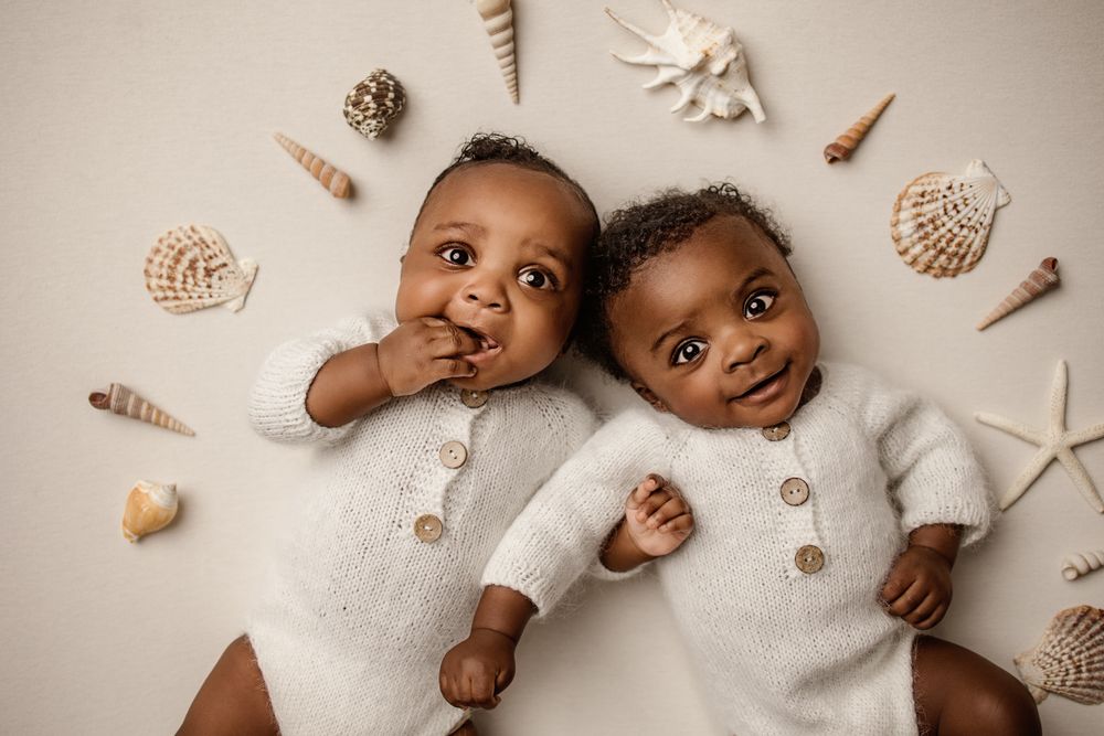Egypt and Carter's 4 Month Miami Baby Portraits
