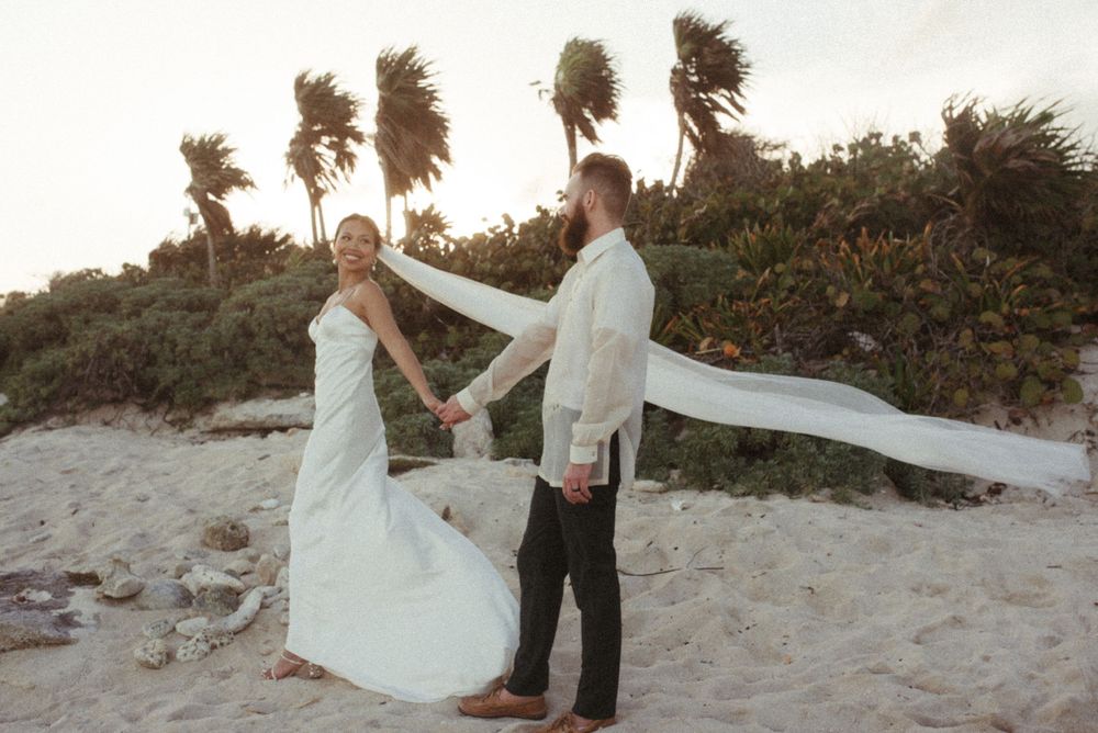 Kim + Travis: An Intimate Destination Wedding in Tulum, Mexico - Black ...