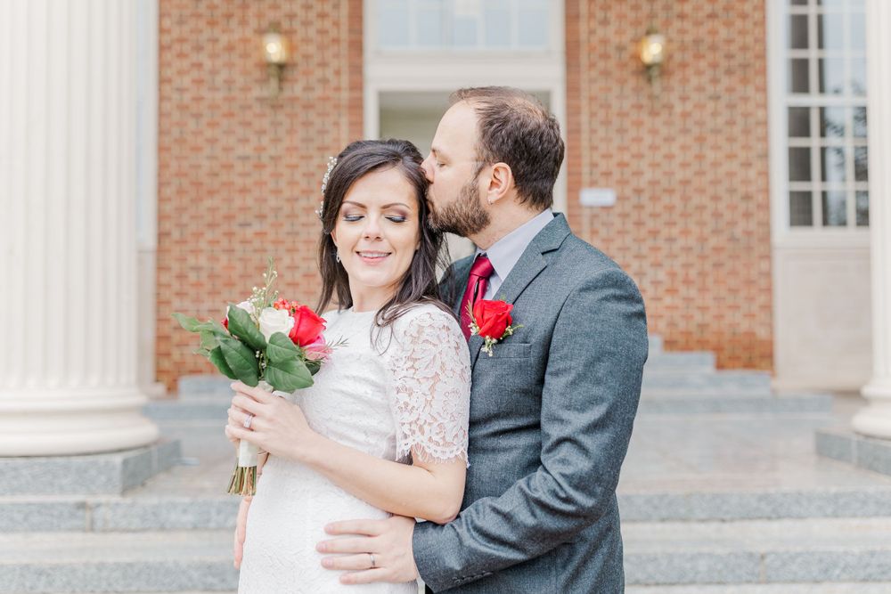 Ana & Ivan's Fairfax City Hall Elopement - Kristyn Romell Photography