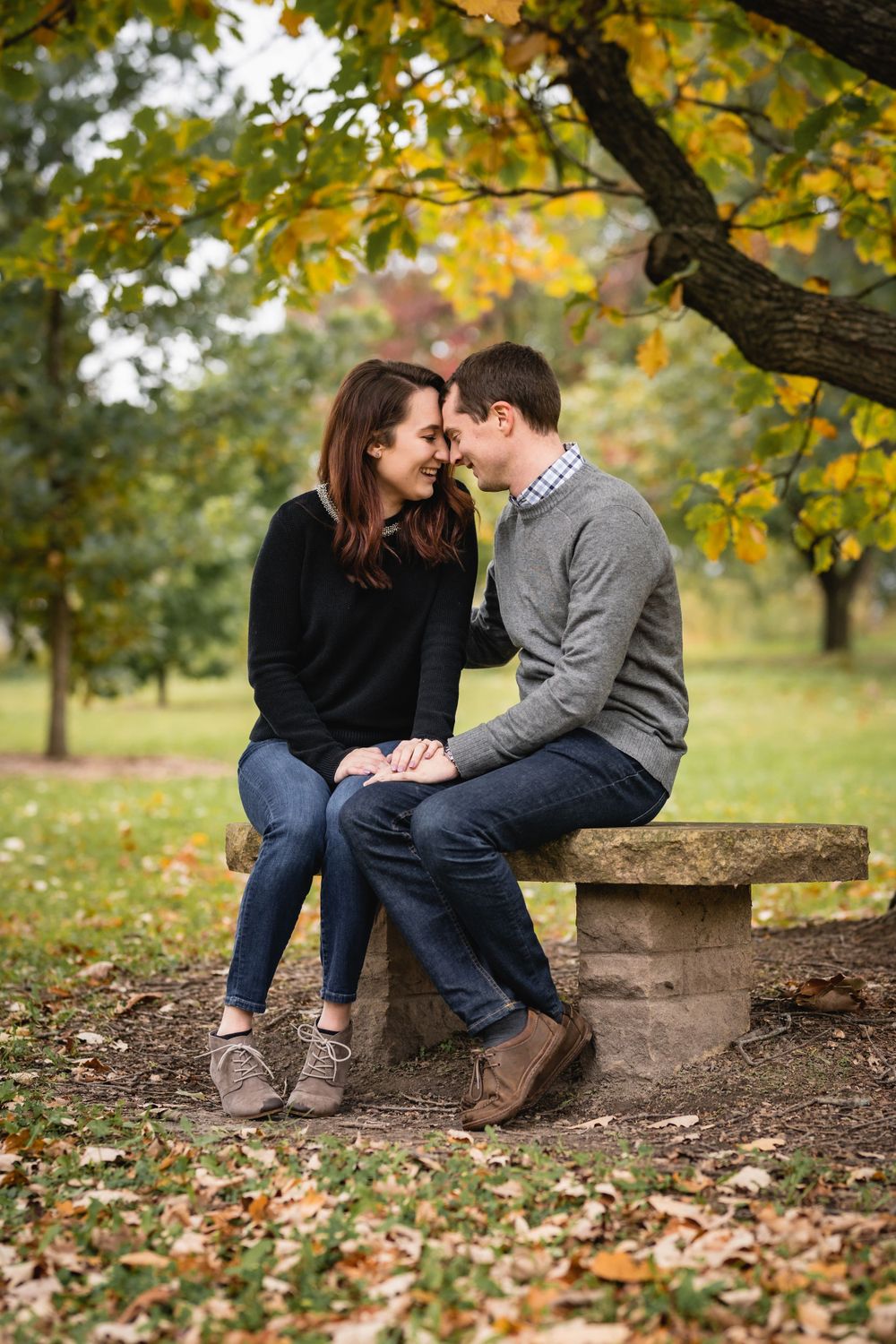 Geneva + Randy's Engagement Session at the UW Arboretum in Madison ...