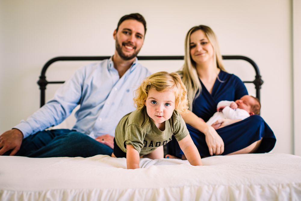 Degenhart Family Lifestyle Newborn Session at Lemon Drop Studios in ...