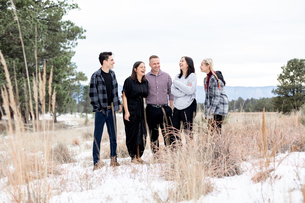 The Blanquie Family - Black Forest Snowy Family Session / Colorado ...