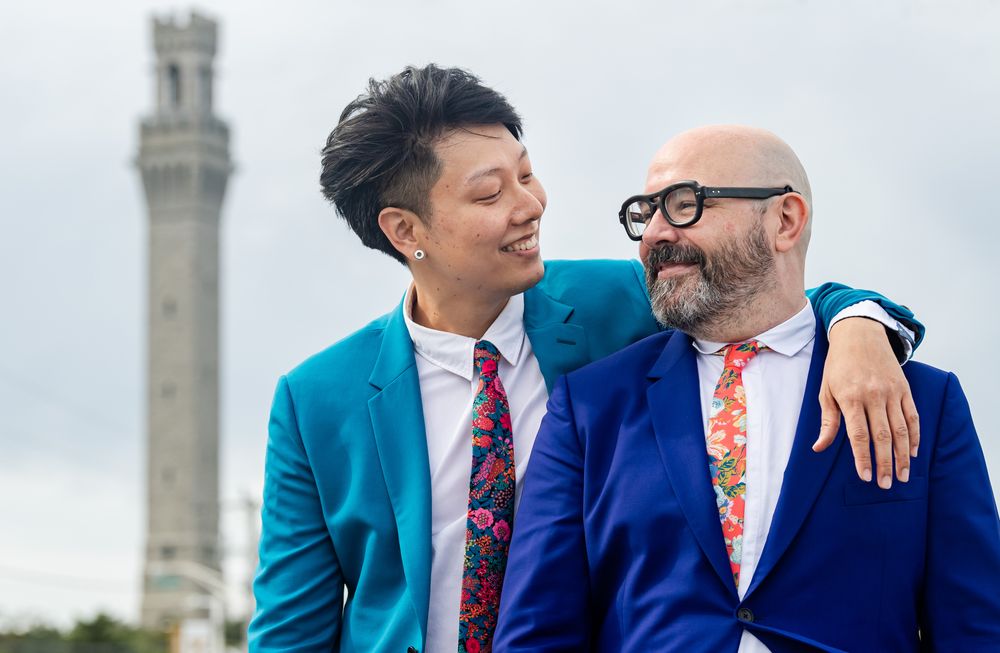 Provincetown Pilgrim Monument Wedding | Stephen + Paul - Salty Broad ...