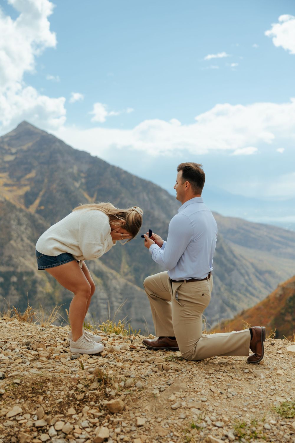 Burke & Paige - Surprise Fall Proposal at Sundance, Utah - Ashley ...