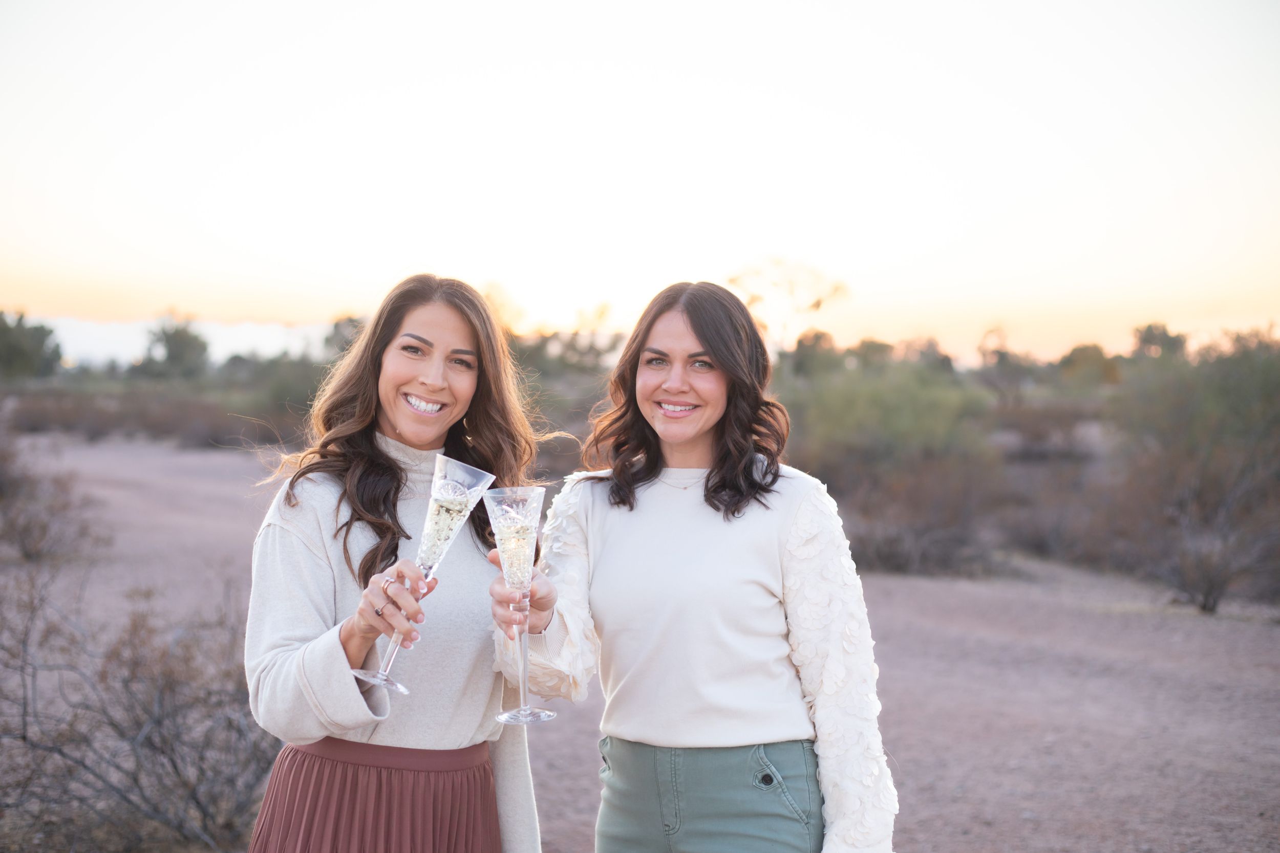 Champagne Pops - The Modern Edit Arizona Family & Brand Photography